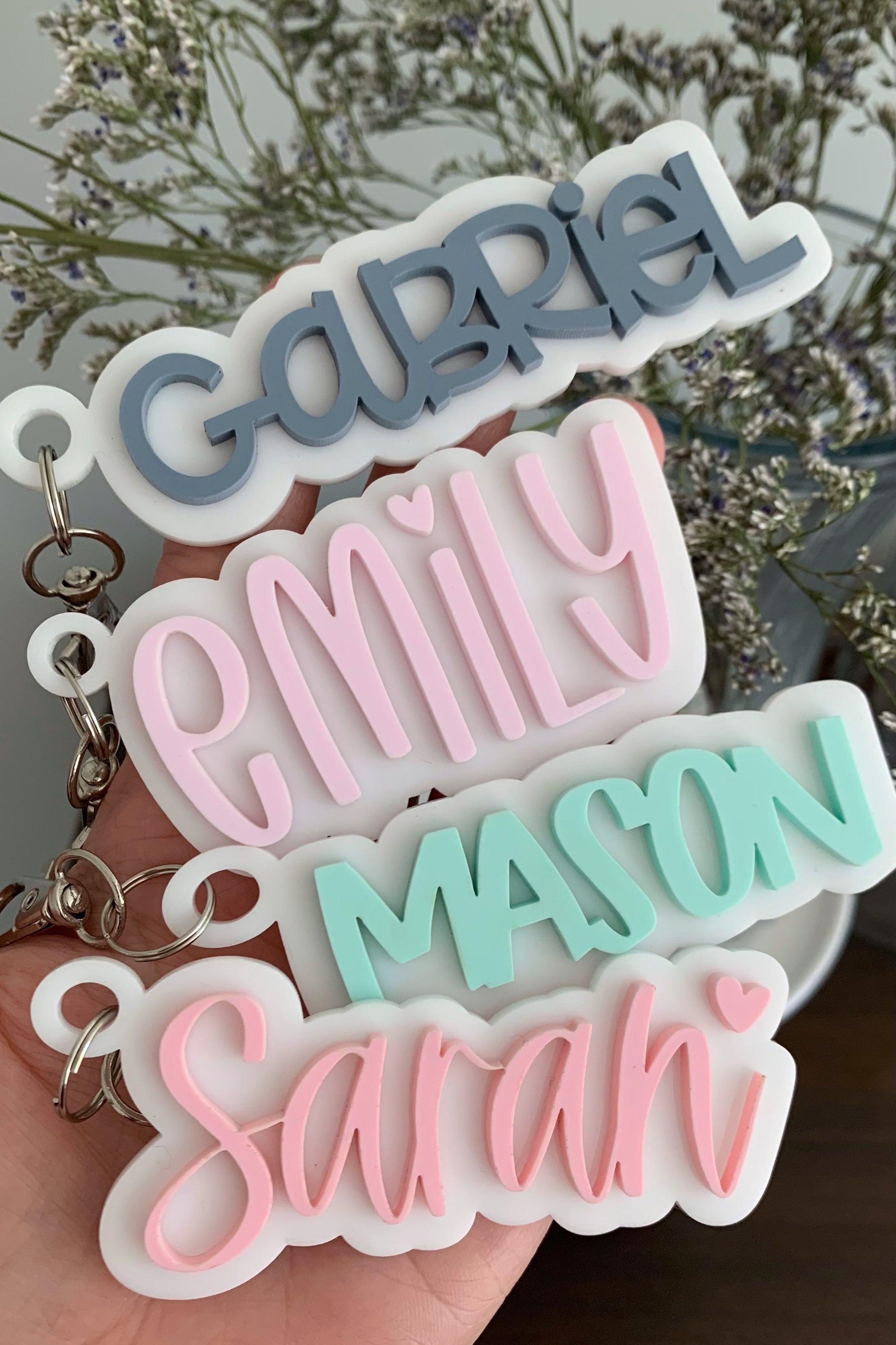 Personalized Backpack Keychain – MaSe deSigns
