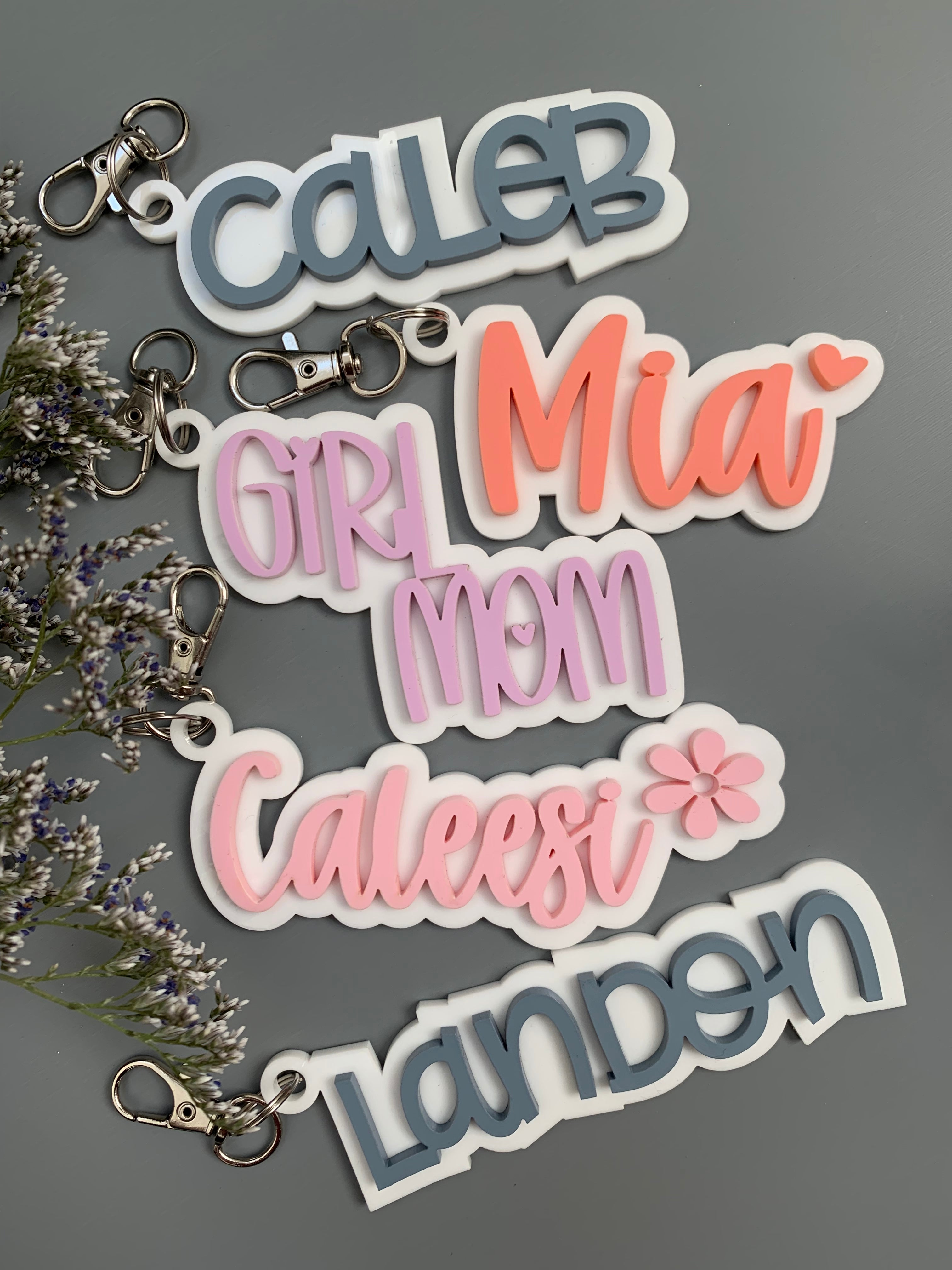 Personalized Backpack Keychain – MaSe deSigns