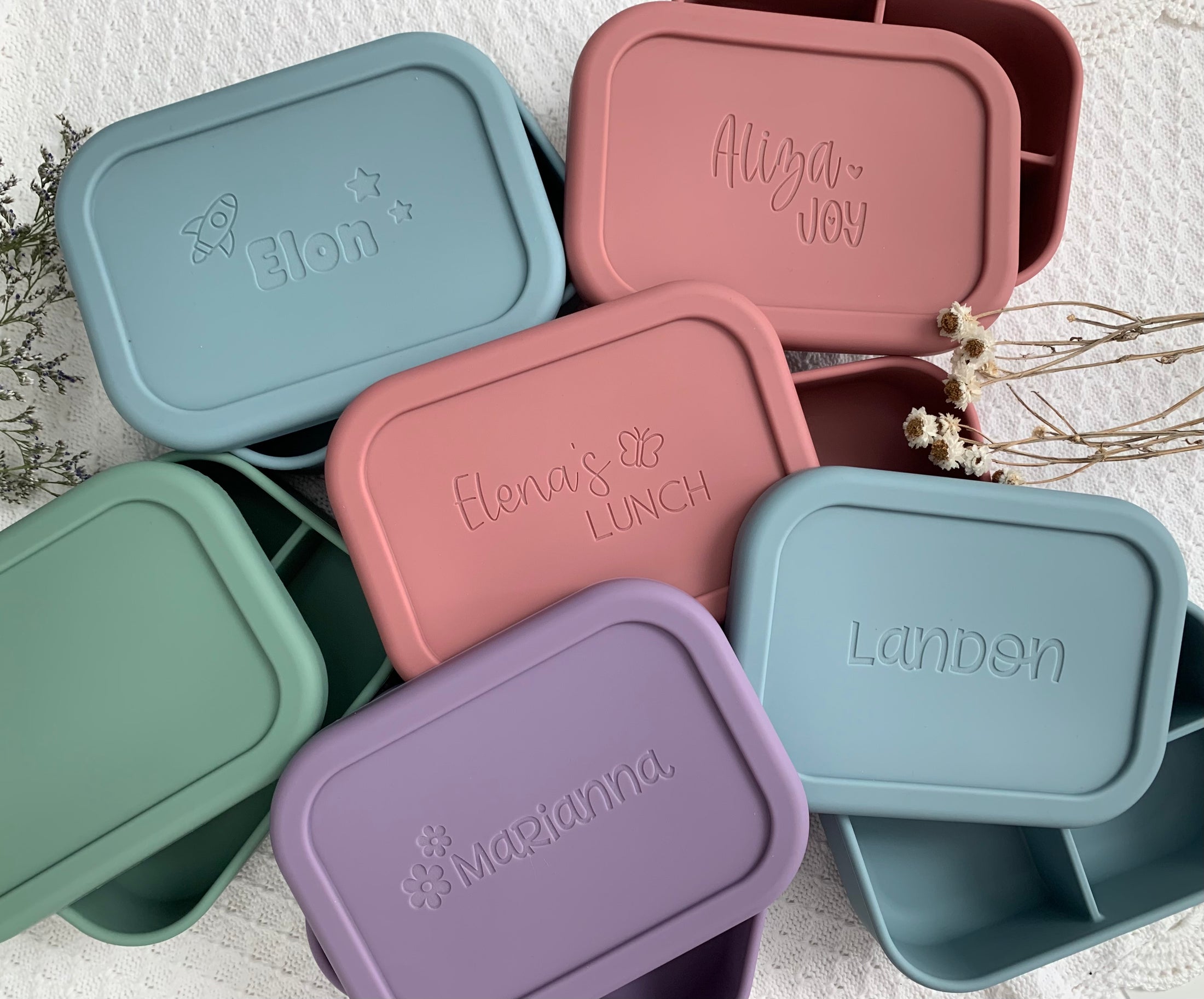 Personalized Silicone Bento Box – MaSe deSigns