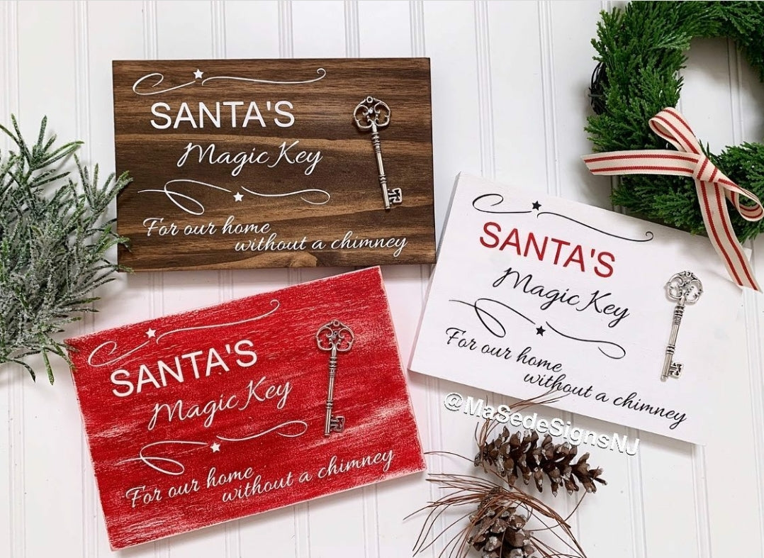 Santa's Magic Key sign – MaSe deSigns